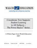 Power Basics | BW Walch